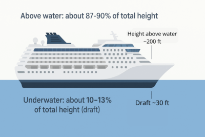 How Much Of A Cruise Ship Is Under Water? Float & Stability Explained